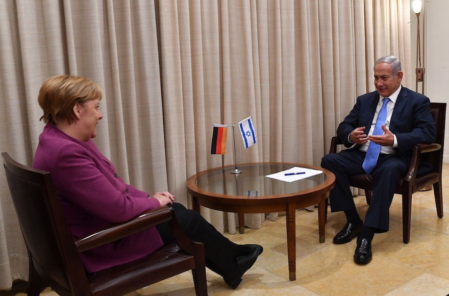 In Jerusalem, Angela Merkel emphasizes Germany’s obligation to fight ...
