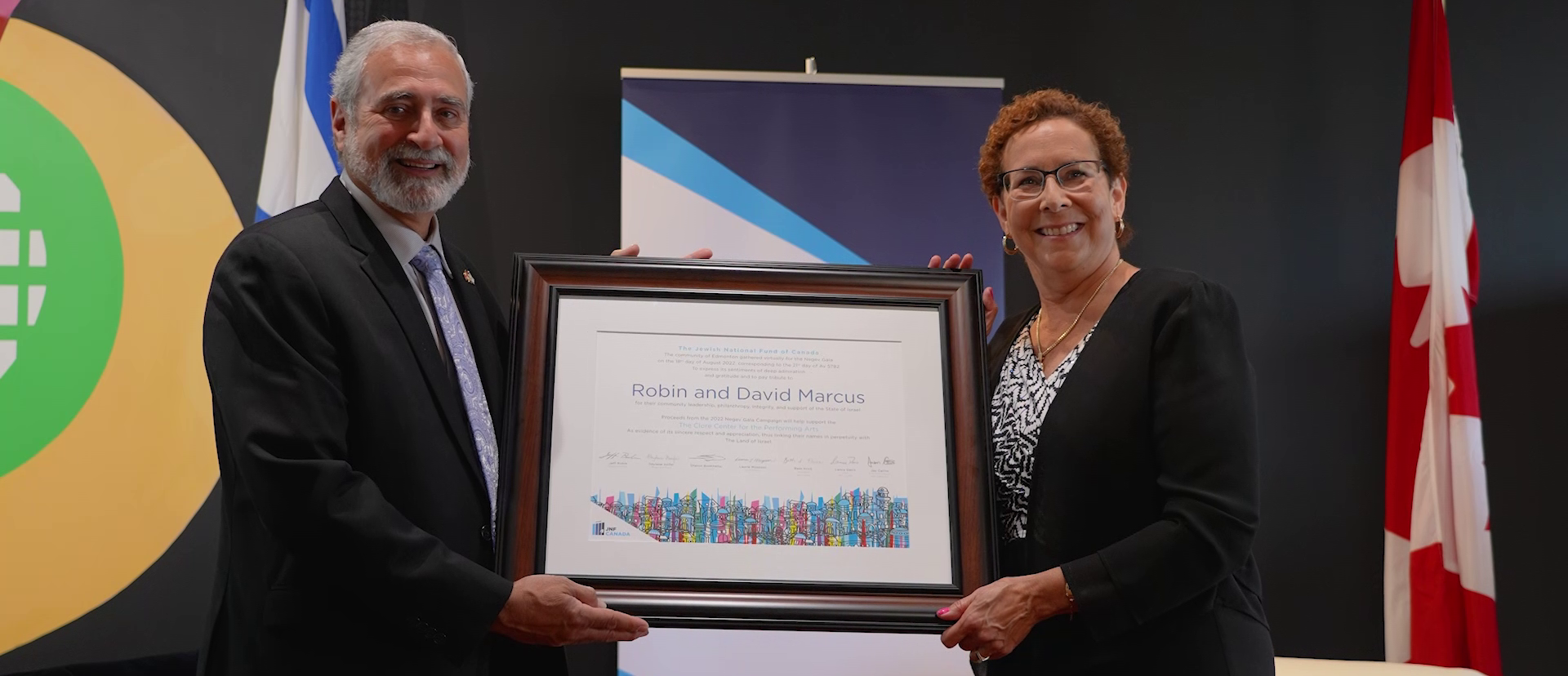 JNF Edmonton honours Robin and Dave Marcus - with heart and humour ...