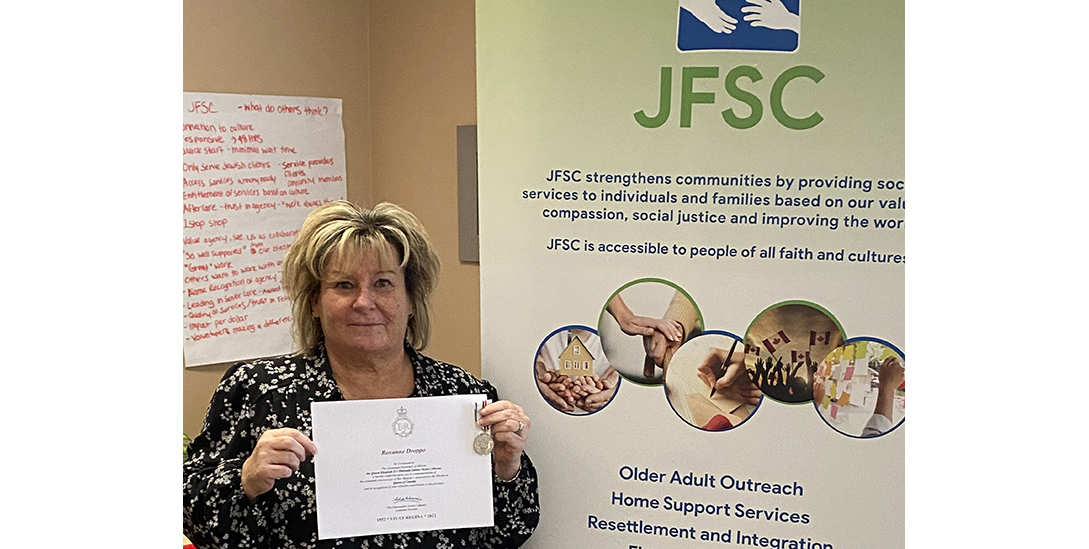 JFSC Executive Director Roxanne Droppo receives Queen’s Platinum ...