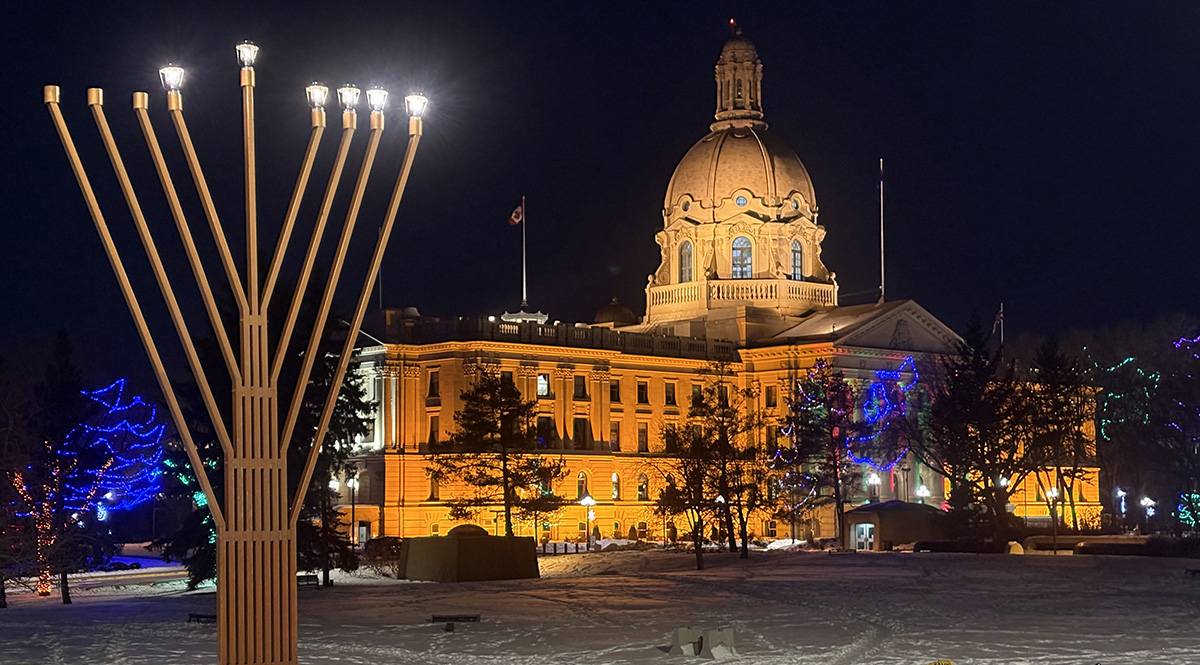 Chanukah at the Alberta Legislature Grounds in Edmonton - Alberta ...